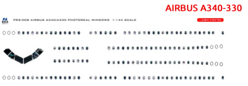 8aDecs PRS-008 Airbus A340/330 - Photoreal Window Set