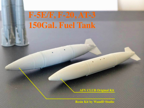 WandD STUDIO R72013 F-5E/ F 150gal. Fuel Tank 2pcs