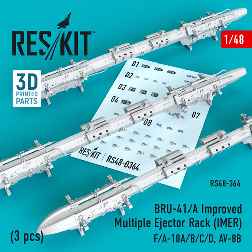 RES/KIT 48-0364 BRU-41/A Improved Multiple Ejector Rack (IMER) (3 pcs) (F/A-18A/B/C/D, AV-8B)