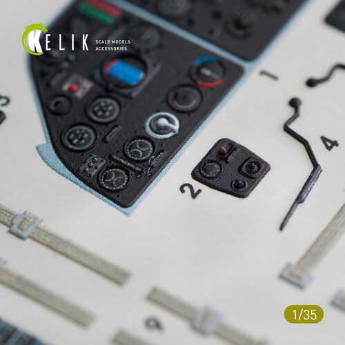 KELIK K35004 Mil Mi-4 interior 3D decals for Trumpeter kit