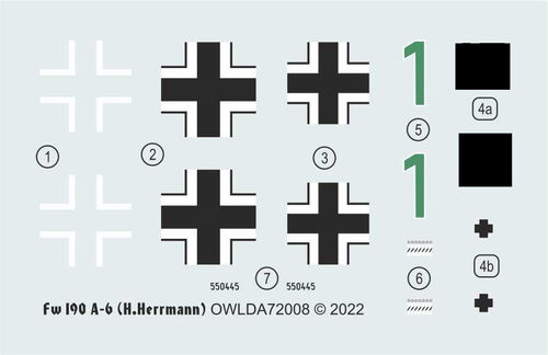 Owl Models DA72008 Fw 190 A-6, Green 1, Maj. Hajo Herrmann