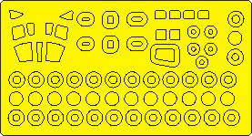 New Ware AM0983 Tu-160 Blackjack BASIC Kabuki Masks For Zvezda 7002 And Academy 12621 Kit