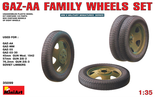 MiniArt 35099 GAZ-AA family wheels set