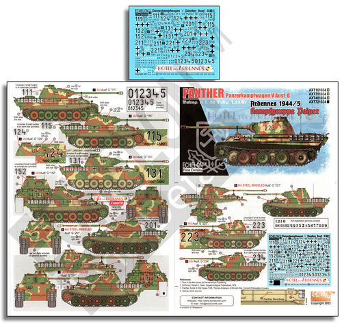 Echelon Fine Details AXT721034 1. SS-Pz.Rgt. Panthers Ardennes 1944/45 Kampfgruppe Peiper
