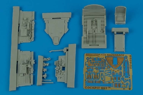 Aires 4465 P-47D Razorback cockpit set Tamiya