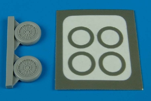 Aires 7238 A-4 Skyhawk wheels & paint masks