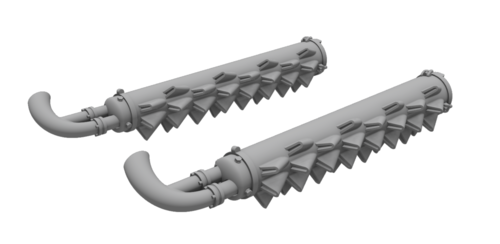 CMK Q48387 Beaufighter Mk.21 - Hedgehog Flame Damper Exhausts / Aussie Type