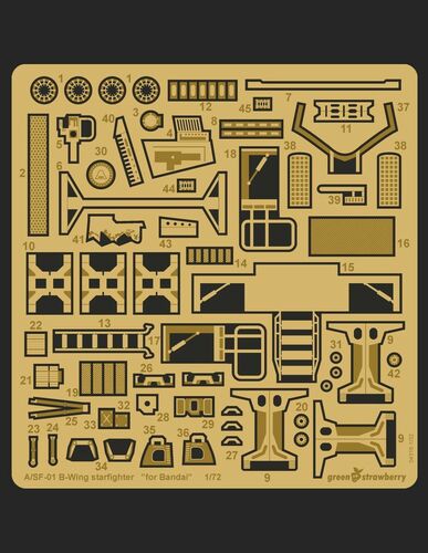 Green Strawberry 06118 A/SF-01 B-Wing Starfighter