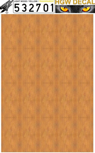 HGW Models 532701 Yellow Light Wood