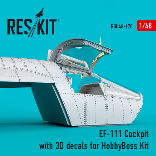 RES/KIT U48-0170 EF-111 Cockpit with 3D decals for HobbyBoss Kit