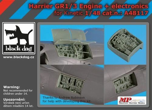 Black Dog A48117 Harrier GR 1/3 engine + electronics for Kinetic