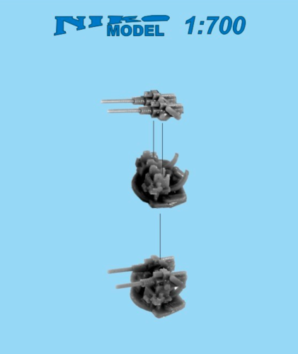 NIKO MODEL ZW7021U 2X3" 50 Mk.33 Anti-Aircraft