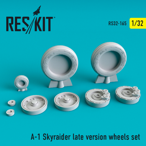 DISCONTINUED RES/KIT 32-0165 A-1 Skyraider late version wheels set