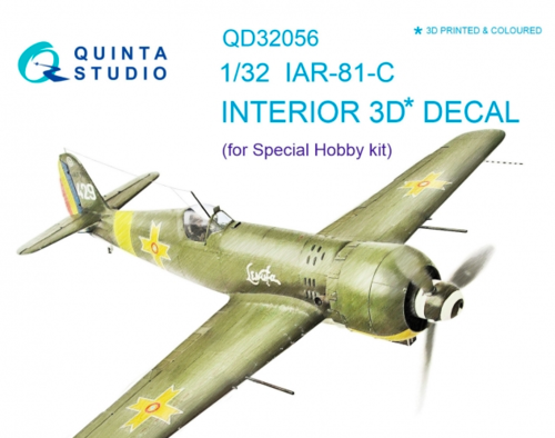 Quinta Studio QD32056 IAR - 81C 3D-Printed and coloured Interior on decal paper