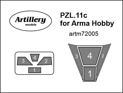 ARTILLERY Models 72005 PZL.11c (for Arma Hobby)