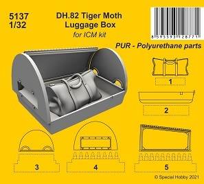 CMK K5137 DH.82 Tiger Moth Luggage Box (for ICM kit)
