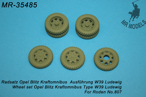 MR Modellbau 35485 Wheel set Opel Blitz Kraftomnibus Type W39 Ludewig