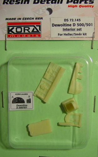 Kora Models DS72145 Dewoitine D.500/501 - Interior set