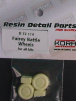 Kora Models D72114 Fairey Battle wheels