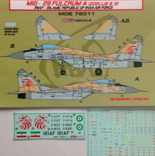 Kora Models MDE72011 MiG-29 Fulcrum A Iran