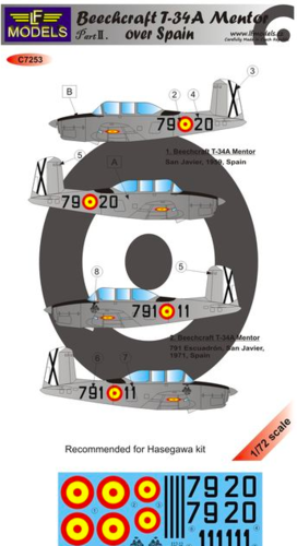 LF Models C7253 T-34A Mentor over Spain II.