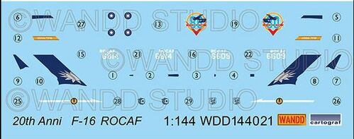 WandD STUDIO WDD144021 ROCAF F-16A/B - 80th Anniversary of 814 Air Combat