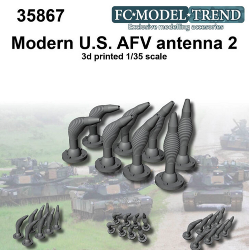 FC ModelTrend 35867 Modern U.S. AFV antennas, set 2