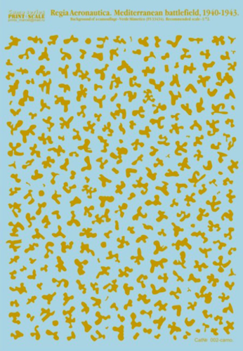 Print Scale 002-camo Regia Aeronautica.Mediterranean battlefield, 1940-1943