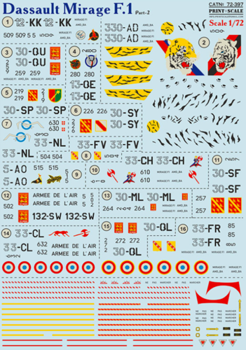 Print Scale 72-397 Mirage F.1CG Part 2