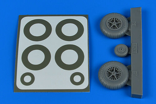 Aires 2244 Bf 108 wheels & paint masks - late EDUARD