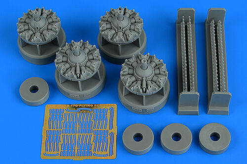 Aires 4805 B-17G flying fortress engine set HK MODEL