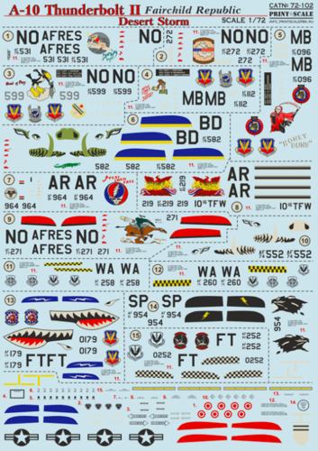 Print Scale 72-102 A-10 Thunderbolt II