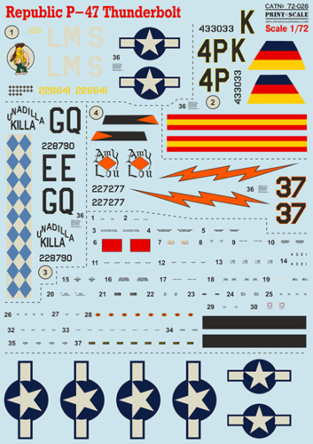 Print Scale 72-026 Republic P-47 Thunderbolt Part 1