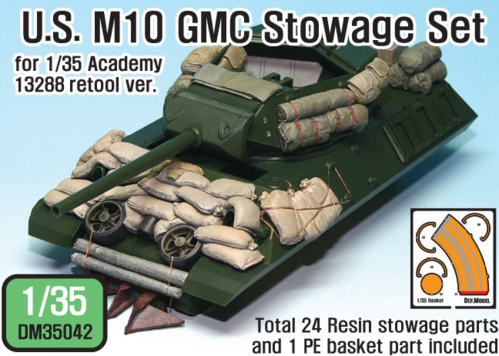 DEF Model DM35042 US M10 Stowage set ( for 1/35 Academy 13288 retool ver.)