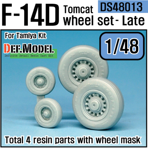 DEF Model DS48013 F-14D Tomcat Sagged Wheel set- Late (for Tamiya 1/48)