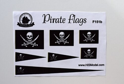 HiSModel F151b Pirate flags - set type B