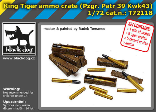 Black Dog T72118 King Tiger ammo crate