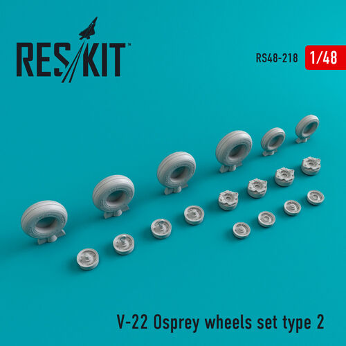 DISCONTINUED RES/KIT 48-0218 V-22 Osprey Type 2 wheels set
