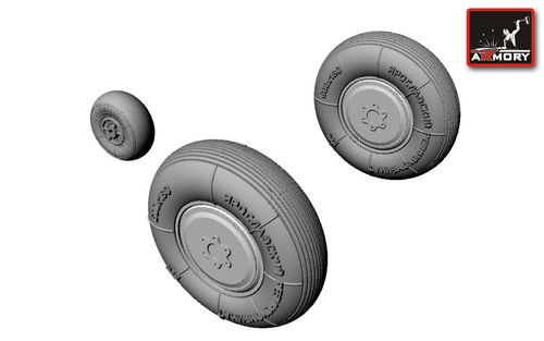 Armory Models Group AW48003 Yakovlev Yak-1 wheels