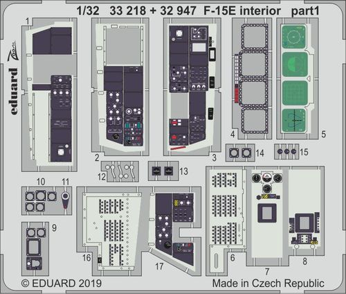 Eduard 32947 F-15E interior TAMIYA