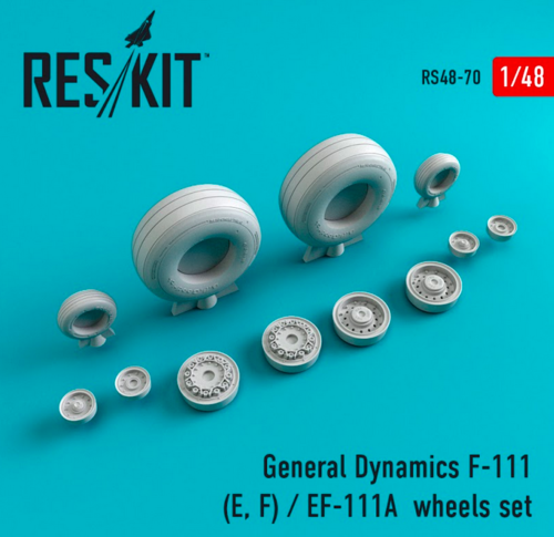 RES/KIT 48-0070 General Dynamics F-111 (E, F) / EF-111A wheels set