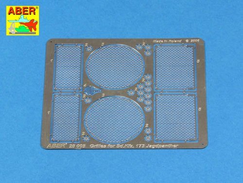 Aber 25005 Grilles for Jagdpanther (TAM,ACA)
