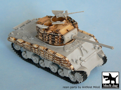 Black Dog T72008 M4A3 sandbags for Dragon 7213, 6 resin parts