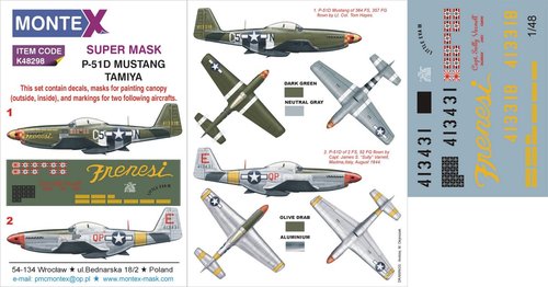 Montex K48298 P-51D Mustang Tamiya