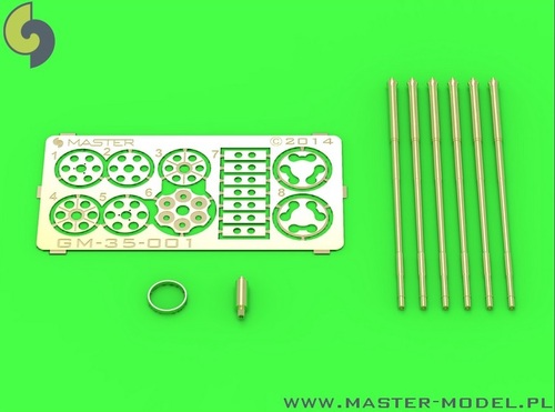Master GM-35-001 M61 A1 Vulcan - Six-barrelled rotary 20mm cannon - turned barrels with etched barrel clamps