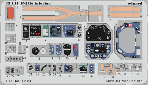 Eduard 33141 P-51K interior S.A. Dragon