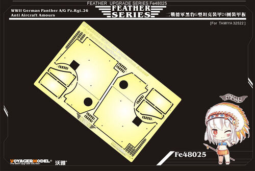 VoyagerModel.Co.Ltd FE48025 WWII German Panther A/G Pz.Rgt.26 Anti Aircraft Amours (Tamiya 32522)