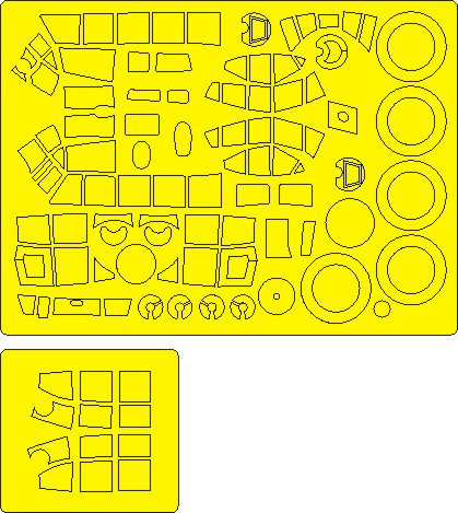 New Ware AM1295 Ju 88 WWII USAAF/RAF bomber BASIC kabuki masks for ICM