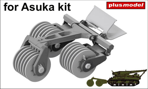 Plus Model 598 T1E1 US Sherman Mine Exploder - Asuka