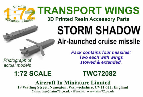 Aircraft In Miniature Ltd TWC72082 Storm Shadow - four missile pack